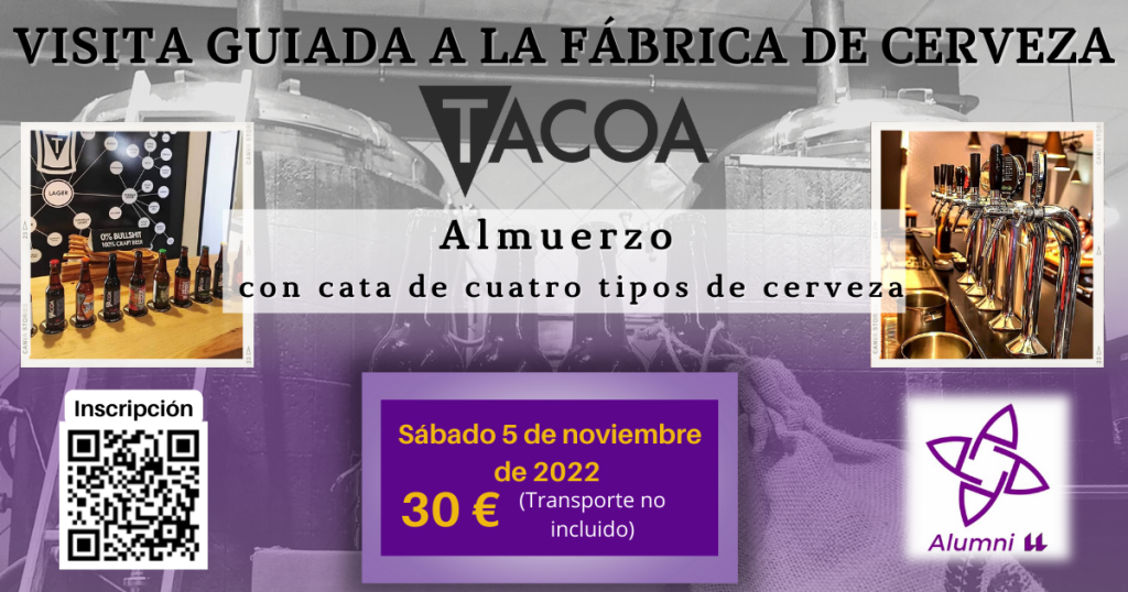 Visita guiada a la fábrica de cerveza Tacoa - Alumni ULL